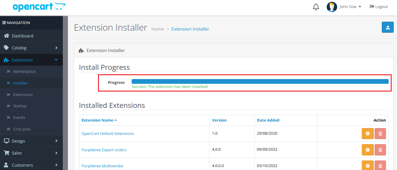 How to Install Purpletree Upload PDF Extension in OpenCart 4