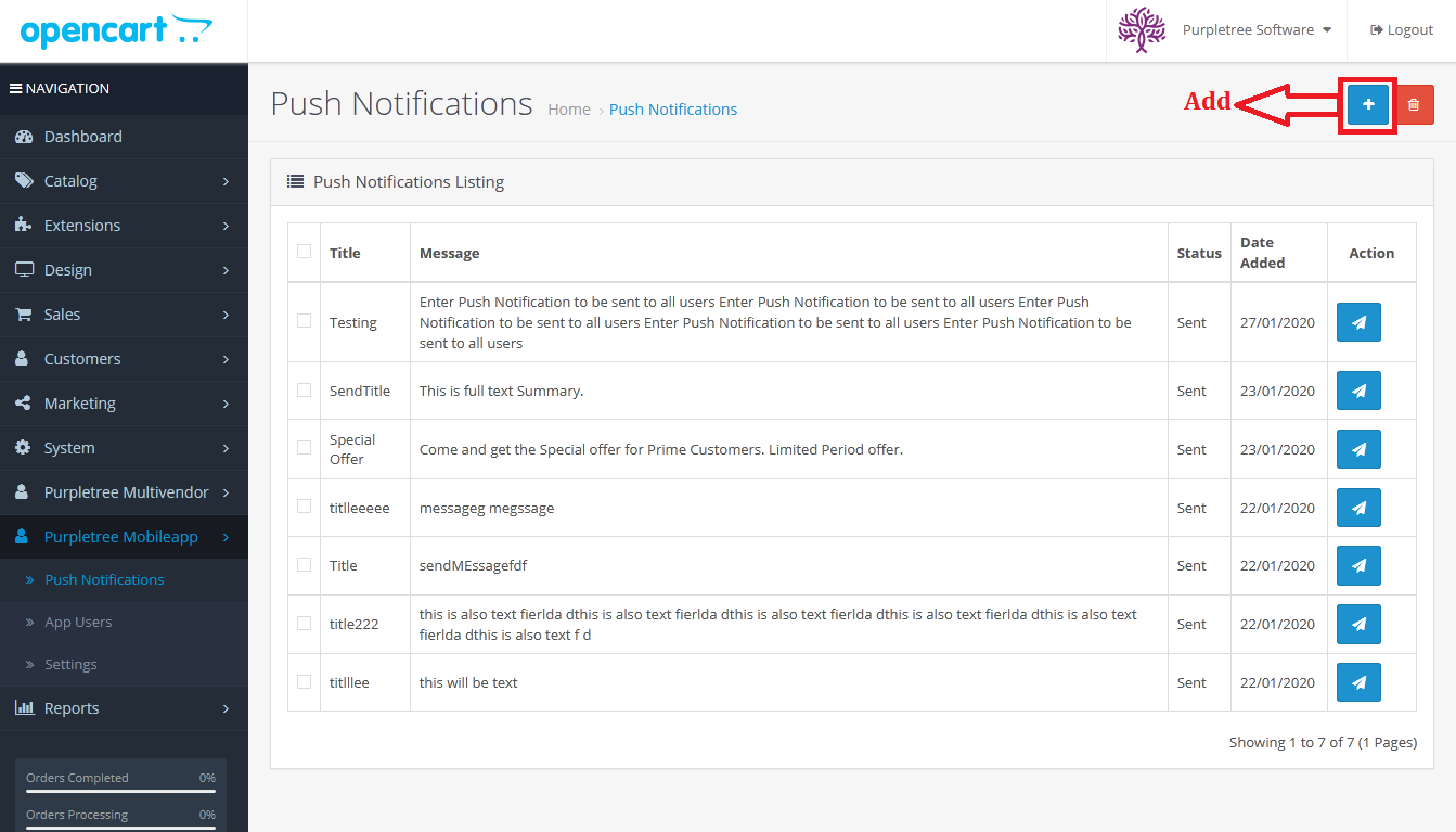 Send Push Notifications To All Users In Opencart Mobile App